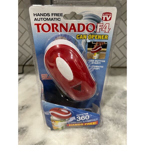 Tornado | Kitchen | Tornado F4 Hands Free Can Opener As See On Tv Red | Poshmark